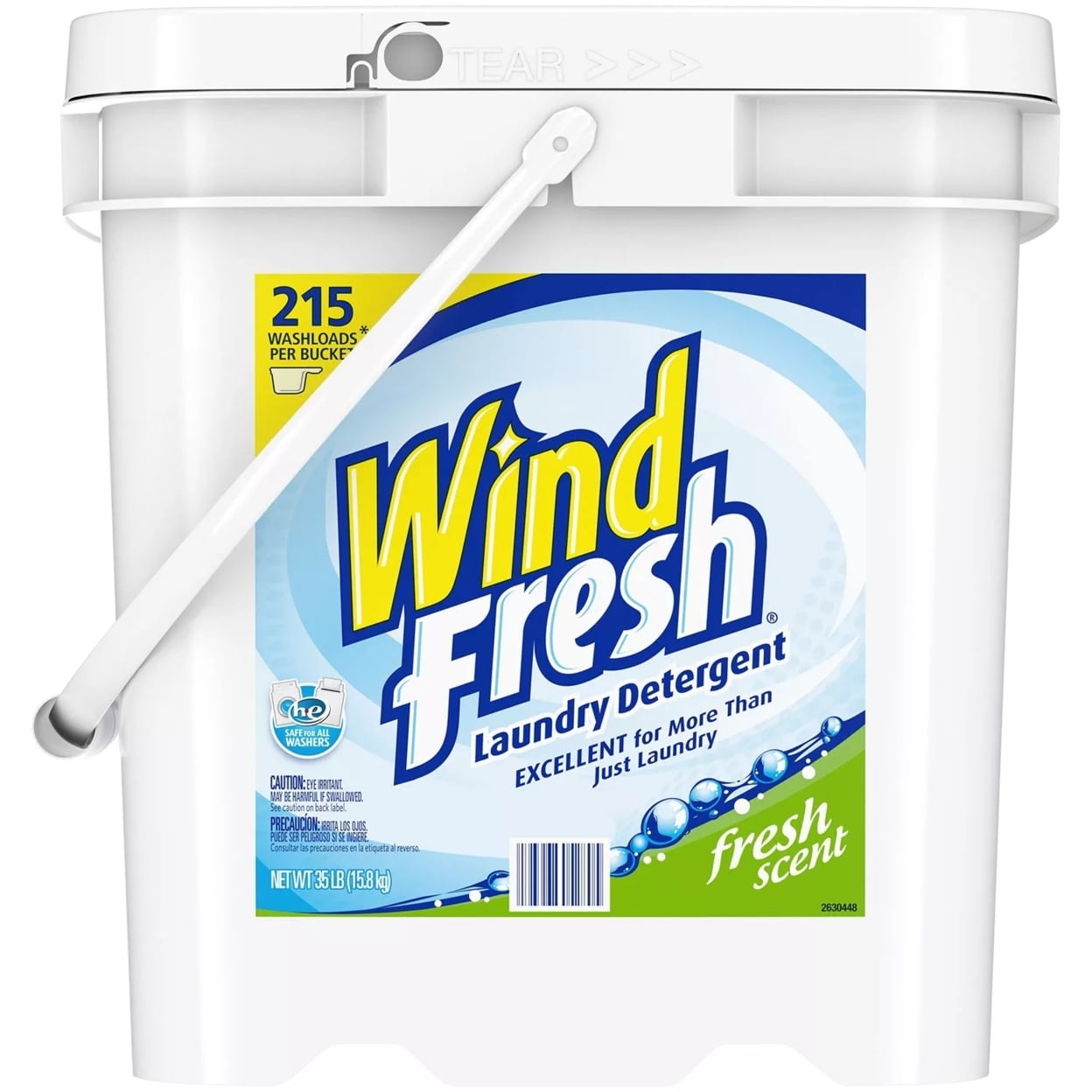 WindFresh Powder Laundry Detergent, Super Concentrated, 35 Pounds, 215 ...