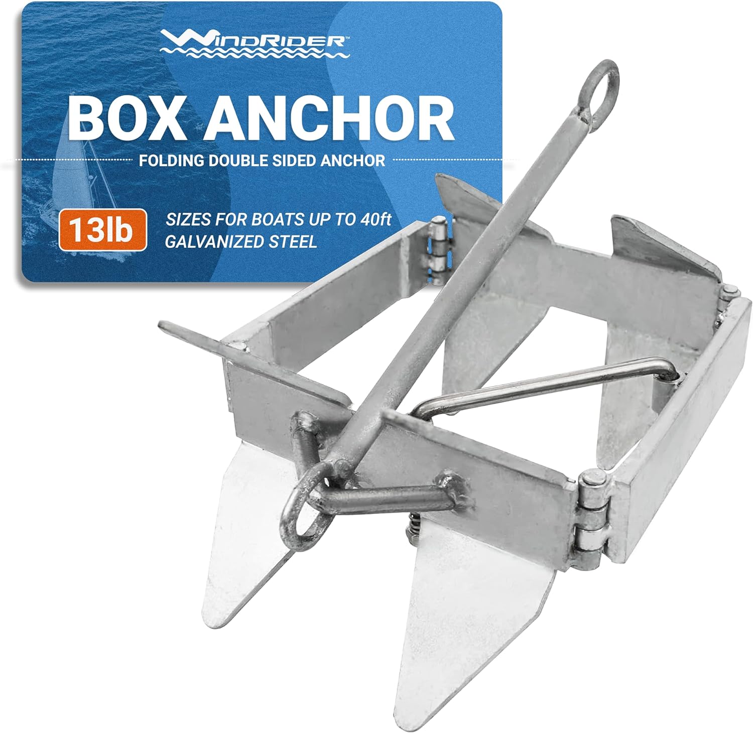 WindRider Box | Folds for Storage | Galvanized Steel | Sizes for Boats ...