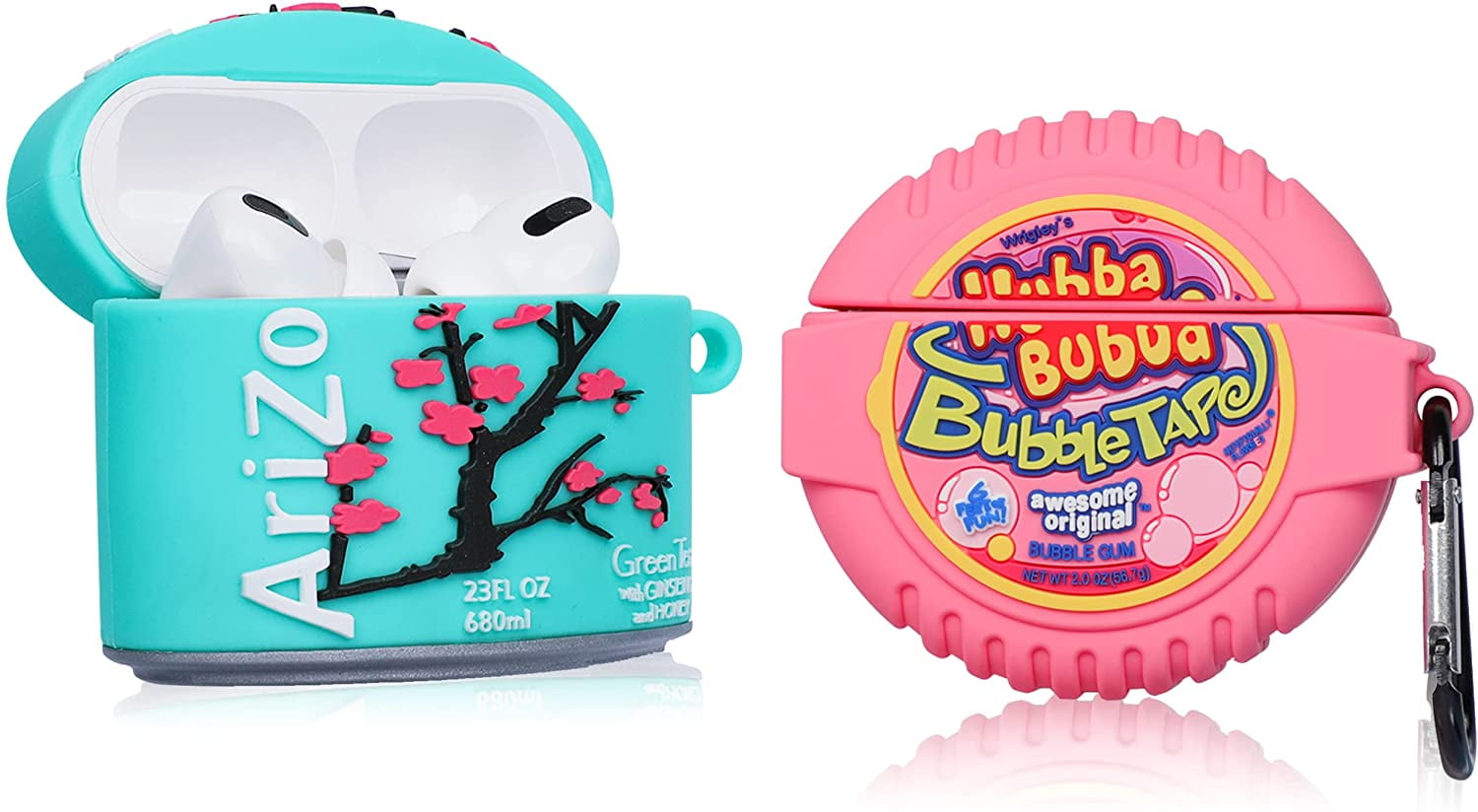 WindamazingStory 3D Cartoon Earbud Case with Keychain, 2 Count ...