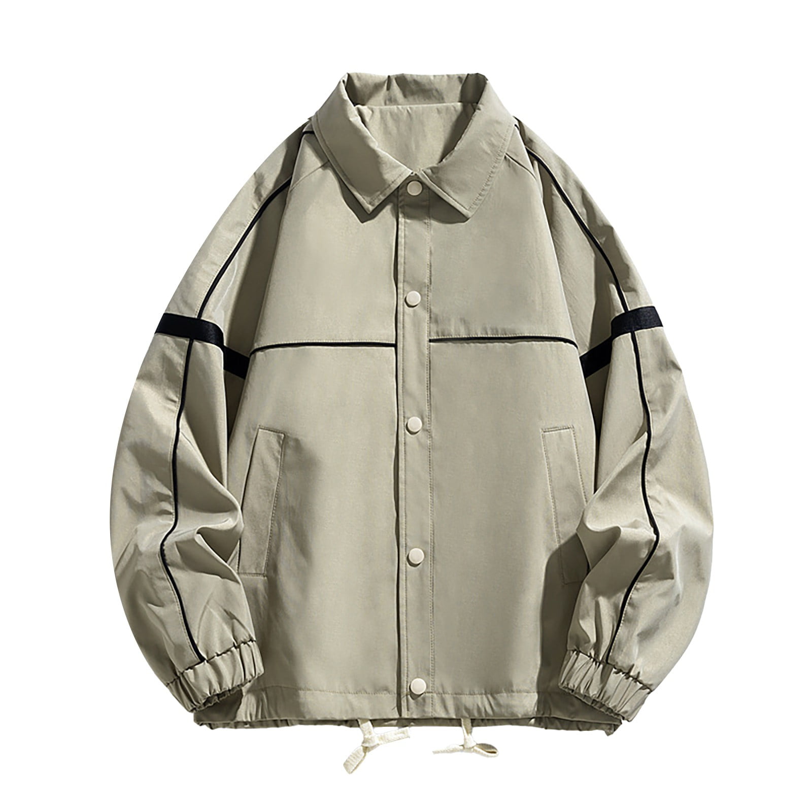 Windbreaker Jacket Men's Fashion Casual Outdoor Work Bag Long Sleeve ...