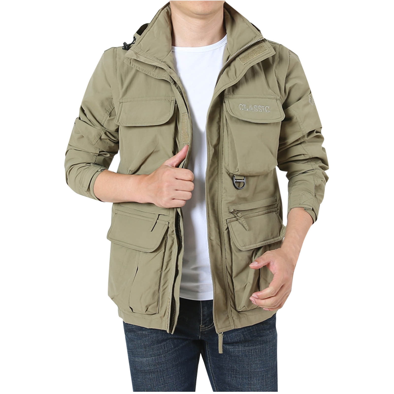 Windbreaker Jacket Men's Man Multi-function Interchange Jacket Outdoors ...