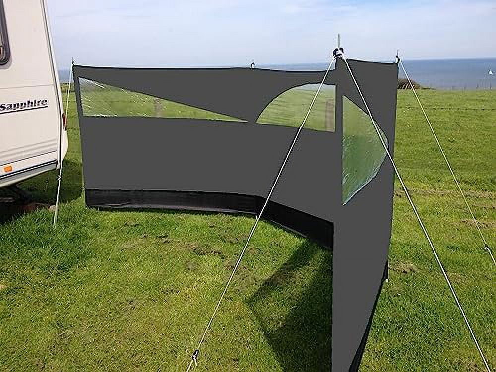 Windbreaker Privacy Camping Screen 3 Panel Blocker Garden Beach 197" x ...