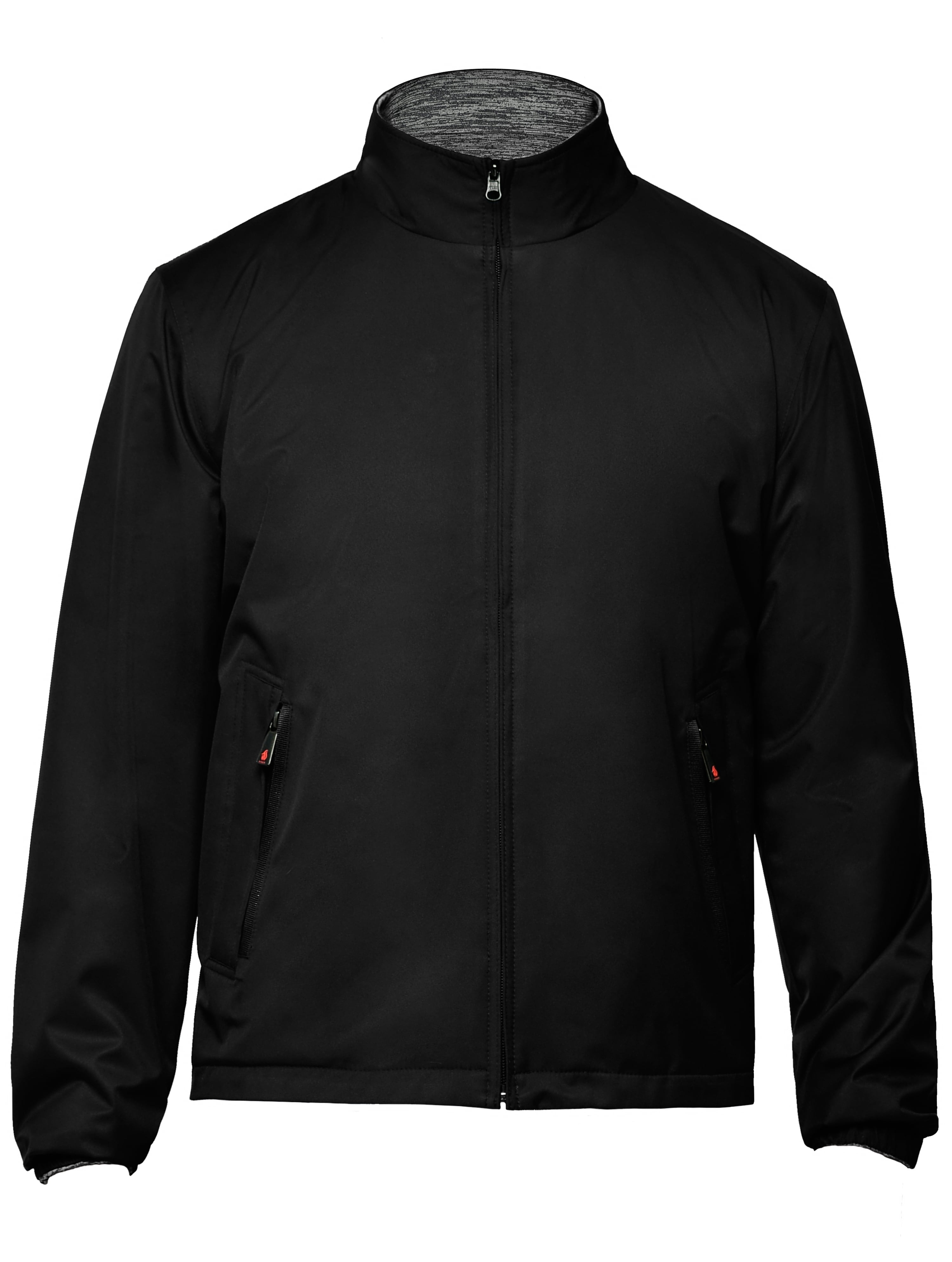 Windbreaker Reversible Sheen Knit Fleece Jacket - Walmart.com