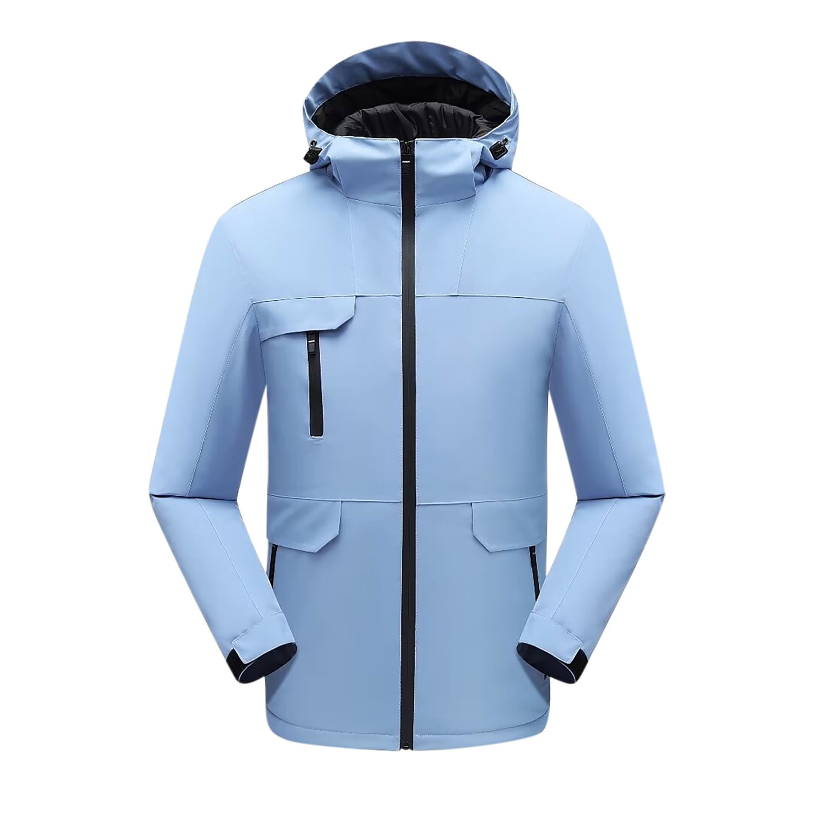 Windbreakers for Men Man Solid Color Three Prevention Cottoning ...