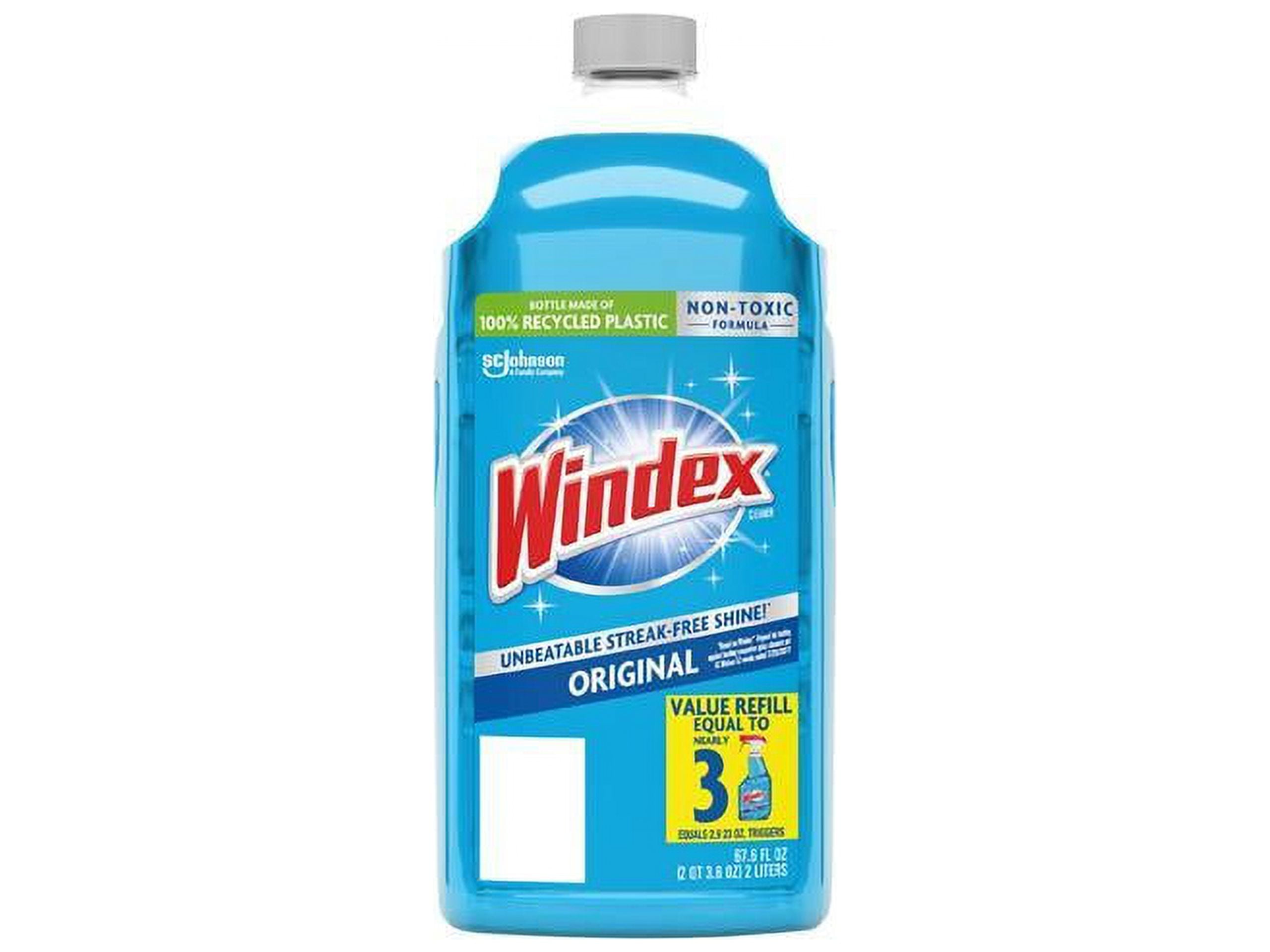 Windex 316147CT Original Glass Cleaner Refill - Liquid - 67.6 fl oz (2.1 quart) - Walmart.com