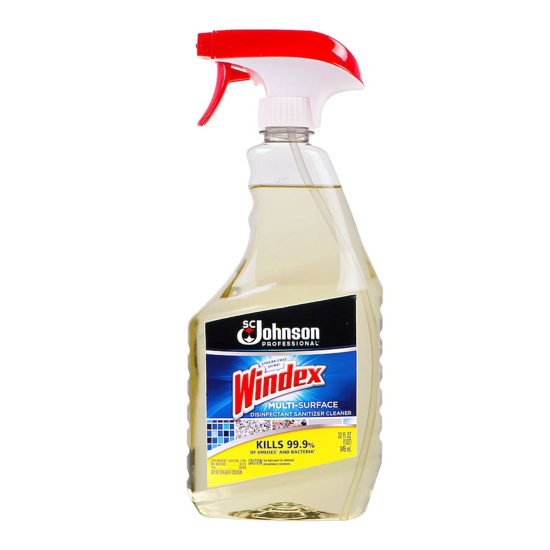 Windex All Purpose Multi Surface Discinfectant Cleaner 32oz. (Pack of 3 ...