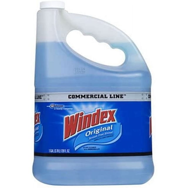 Windex Large Commercial Line Glass Cleaner Refill, 128 fl oz, for ...