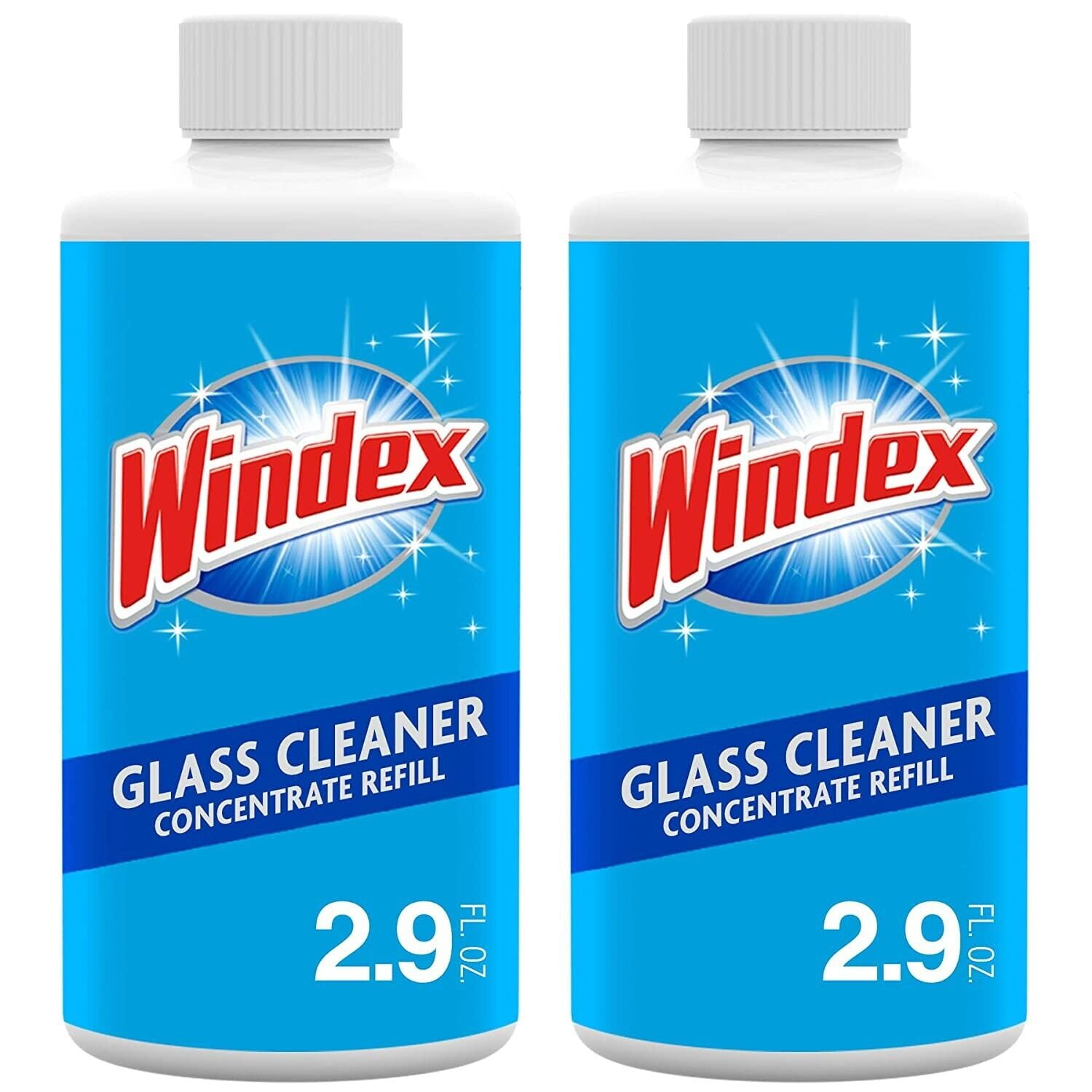 Windex Glass Cleaner Concentrate, Two 2.9 Ounce Concentrated Refill ...