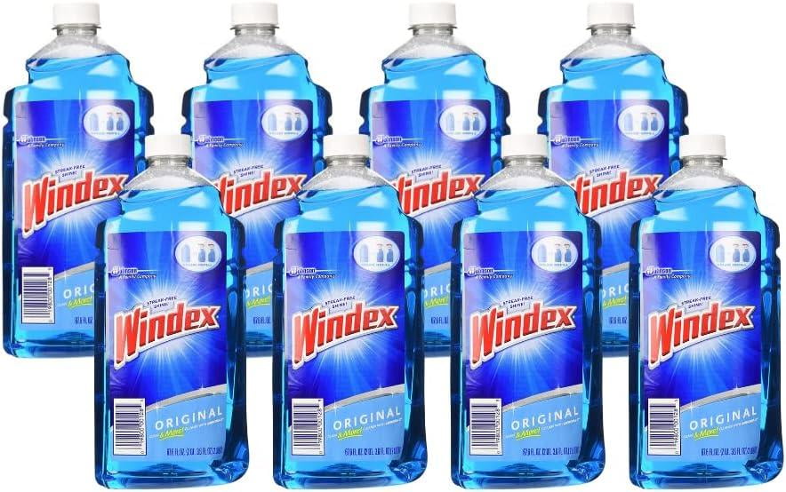 Windex Glass Cleaner Original (67.6 Fl Oz (Pack of 8)) - Walmart.com