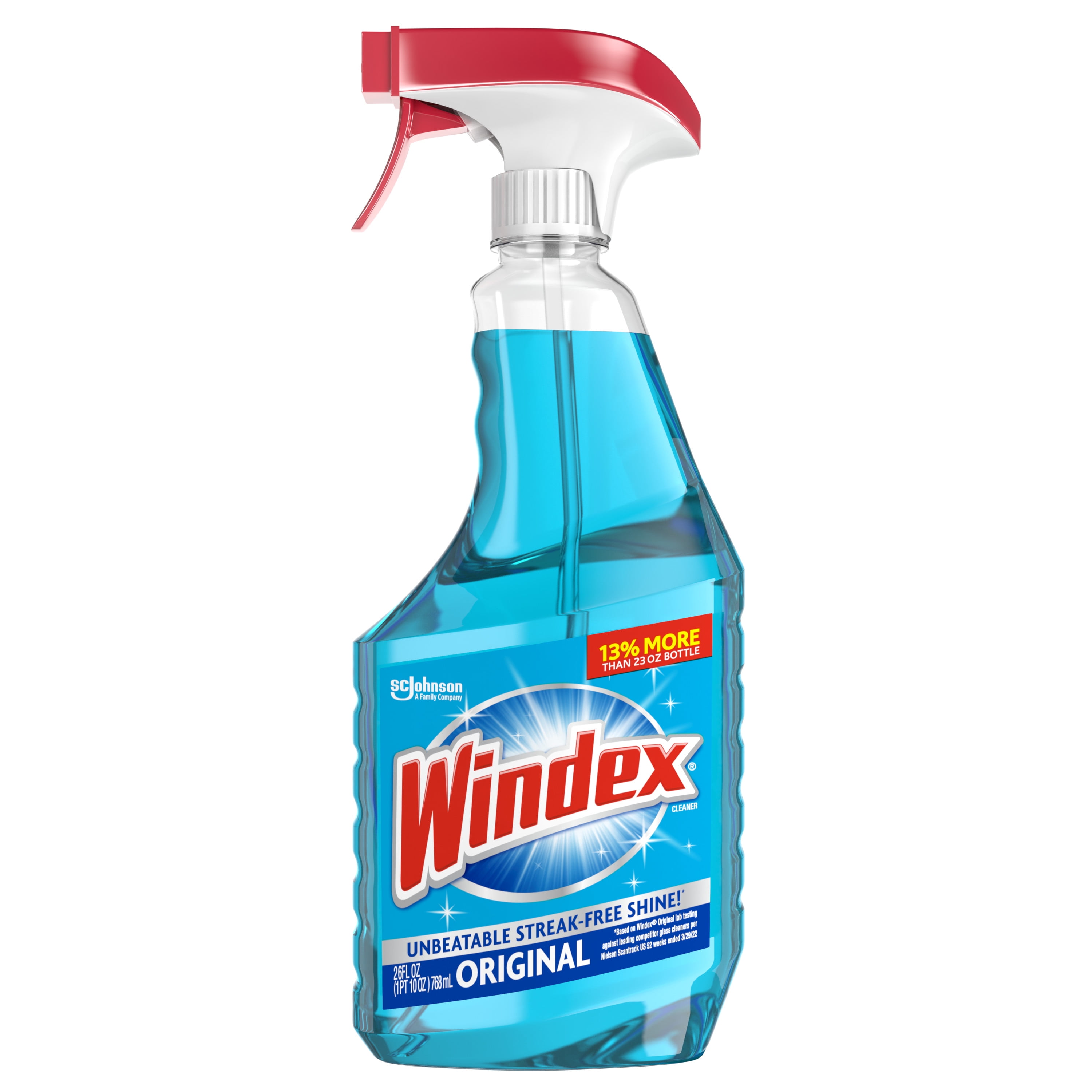 Windex Glass Cleaner, Original Blue, Spray Bottle, 26 fl oz - Walmart.com