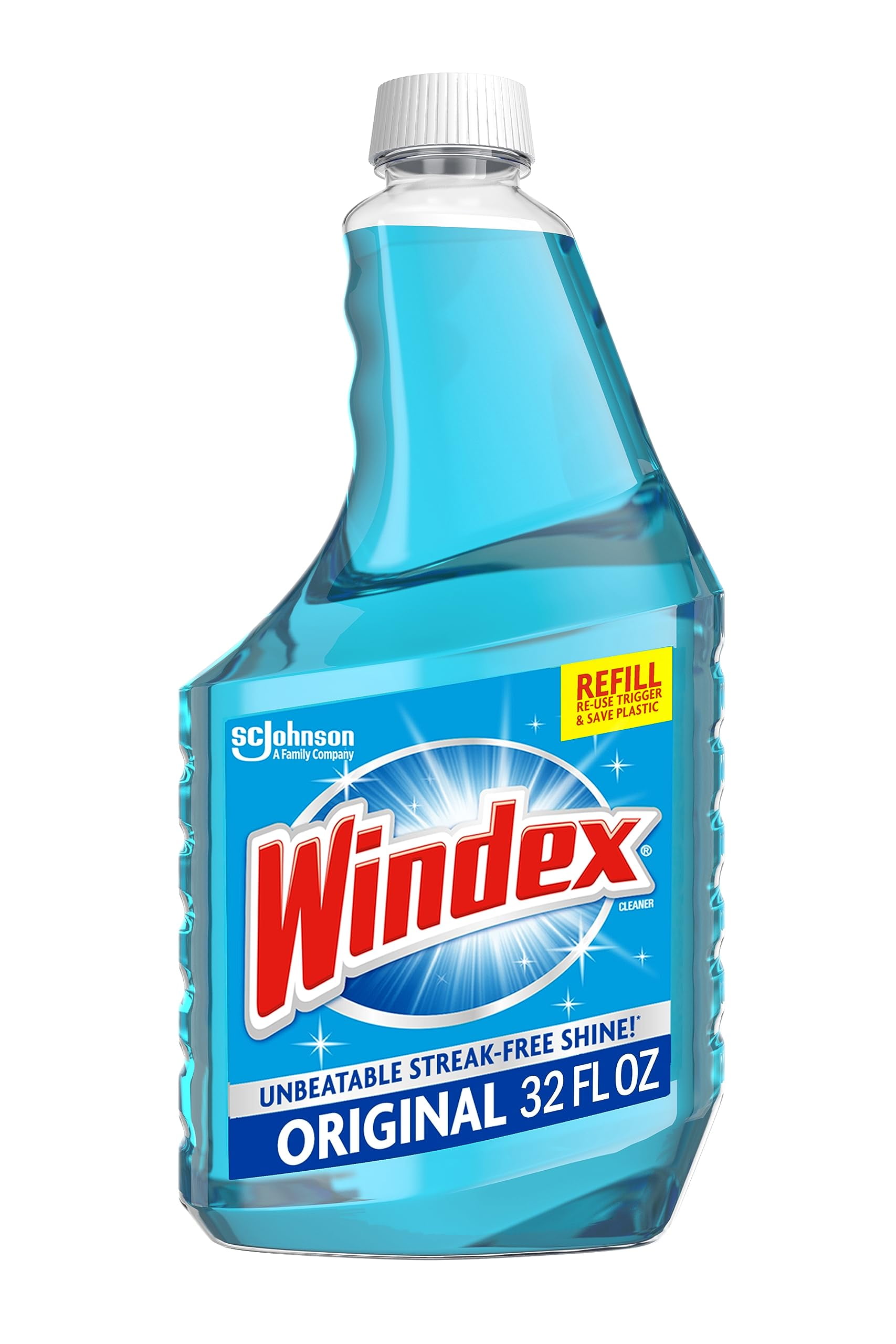 Windex Glass Cleaner Spray, Original Blue Window Cleaner Works on ...