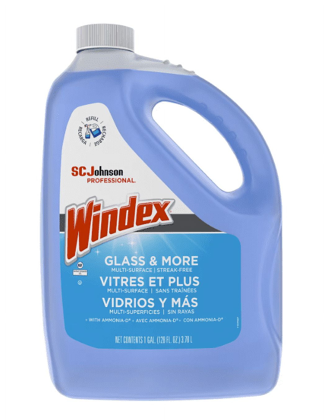 Windex Glass Cleaner with Ammonia-D, Floral, 128 oz., - Walmart.com