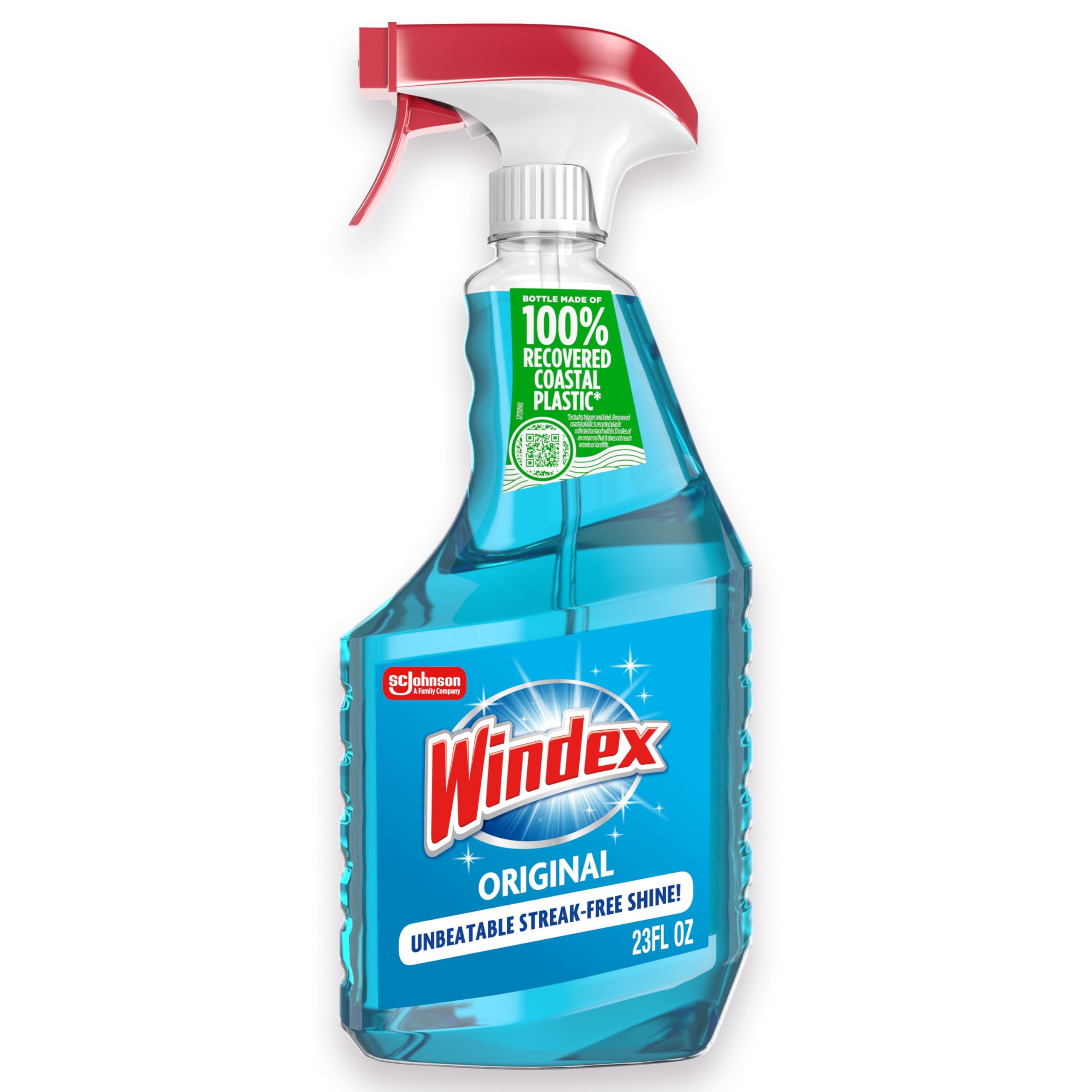Windex Glass and Window Cleaner Spray Bottle, Packaging Designed to Prevent Leakage and Breaking ...