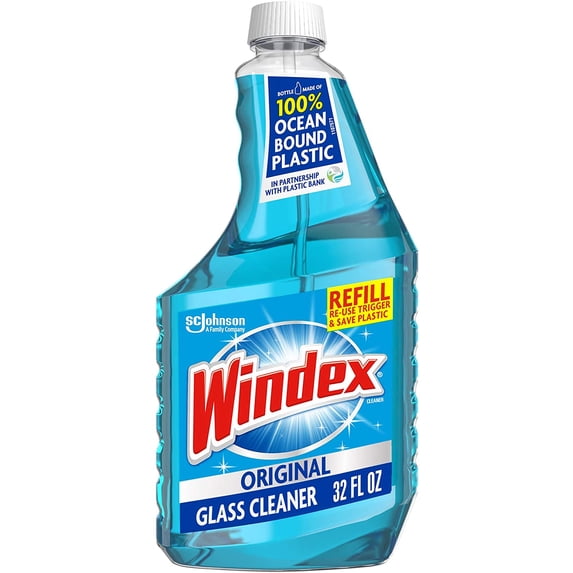 SC Johnson Windex Original Glass Cleaner, Streak-Free Shine, 23oz ...