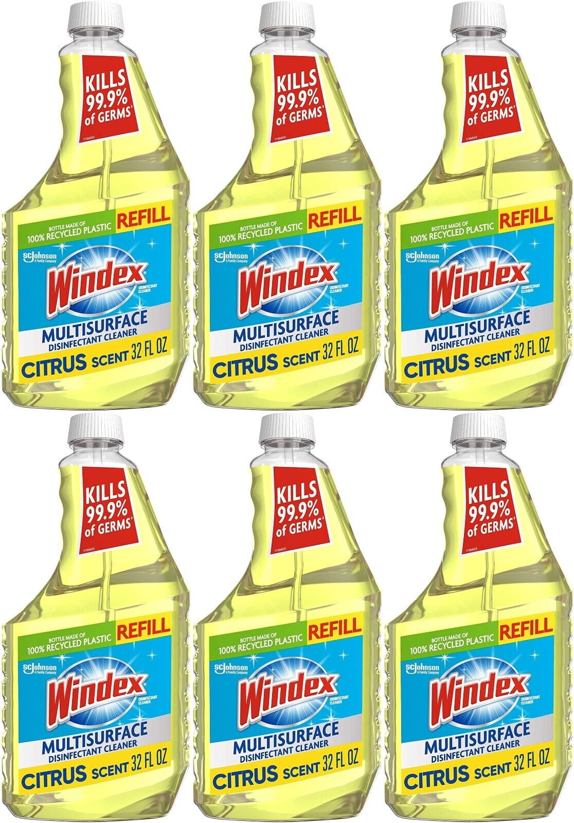 Windex Spray Disinfecting Glass Multi-Surface Cleaner Refill, Citrus ...