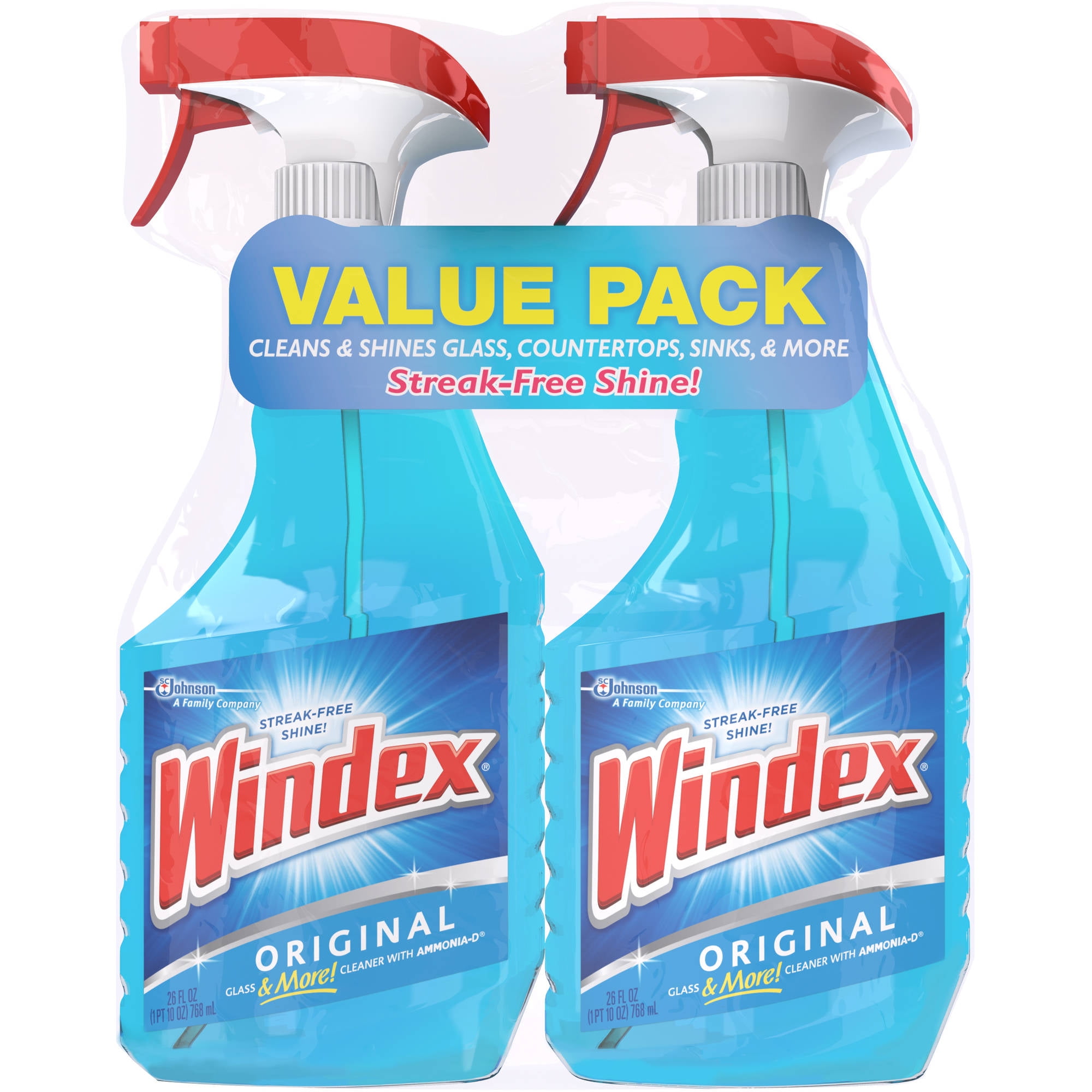 Windex Original Glass Cleaner, 26 Ounce (Pack of 2) - Walmart.com