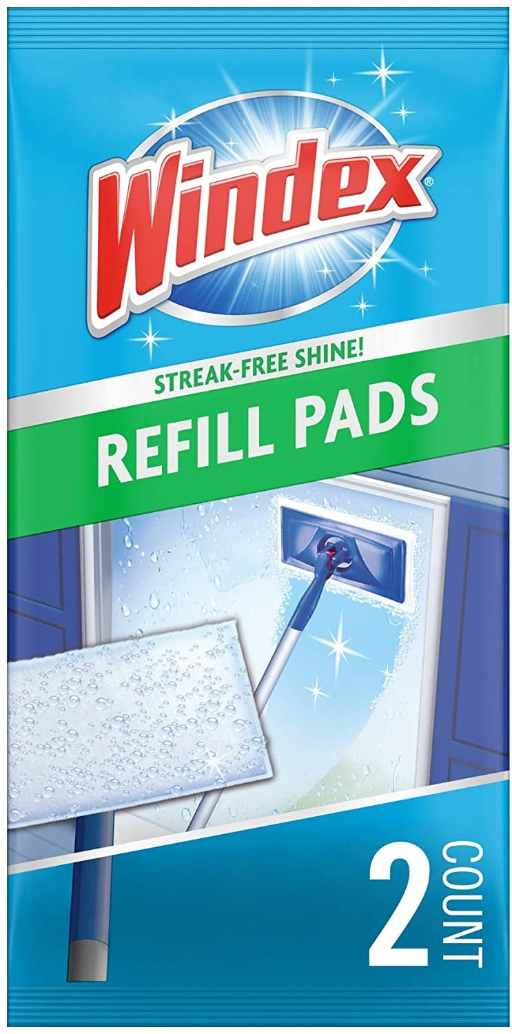 Windex Outdoor Large Window All-in-One Glass Cleaning Tool Refill Pads ...