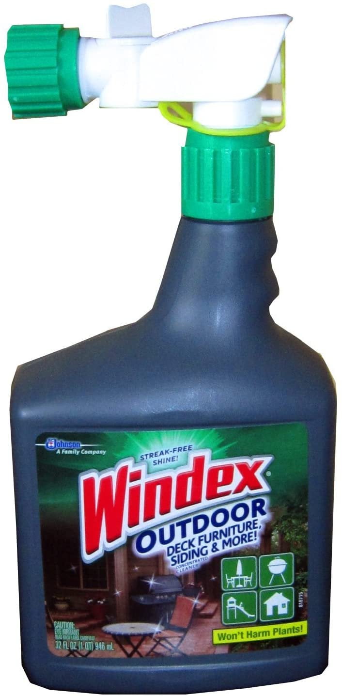 Windex Multi-Purpose Outdoor Glass & House Cleaner - 32 Fluid Ounces ...