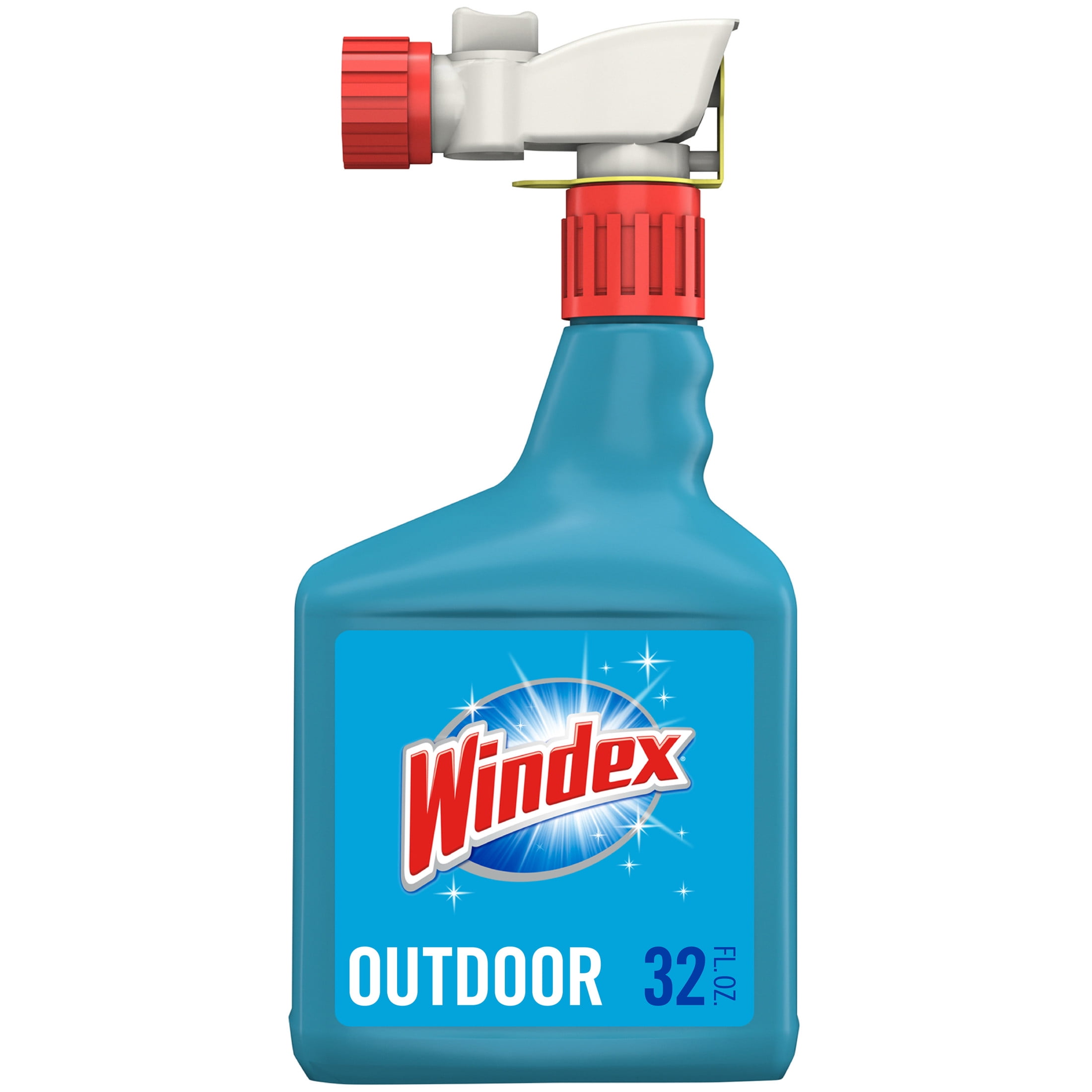 Windex 32 fl oz Outdoor Window Cleaner, Attaches to Hose, Exterior ...