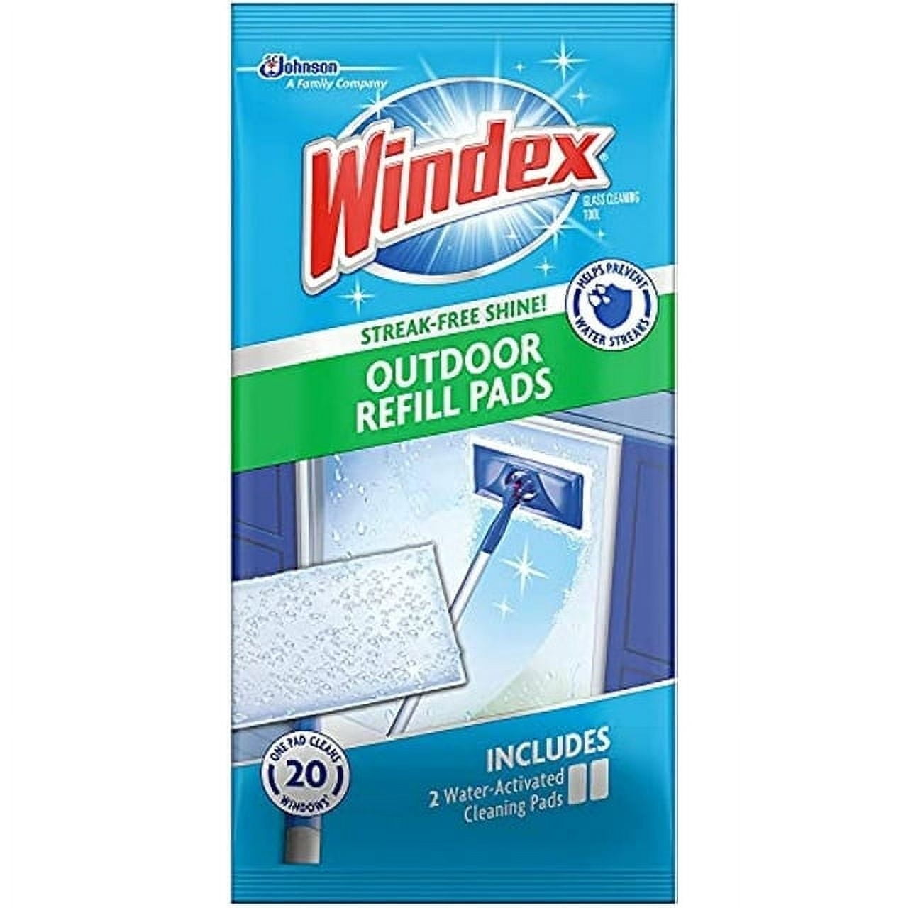 Windex Outdoor Streak-Free Shine Window Cleaning Tool, 2 Water ...
