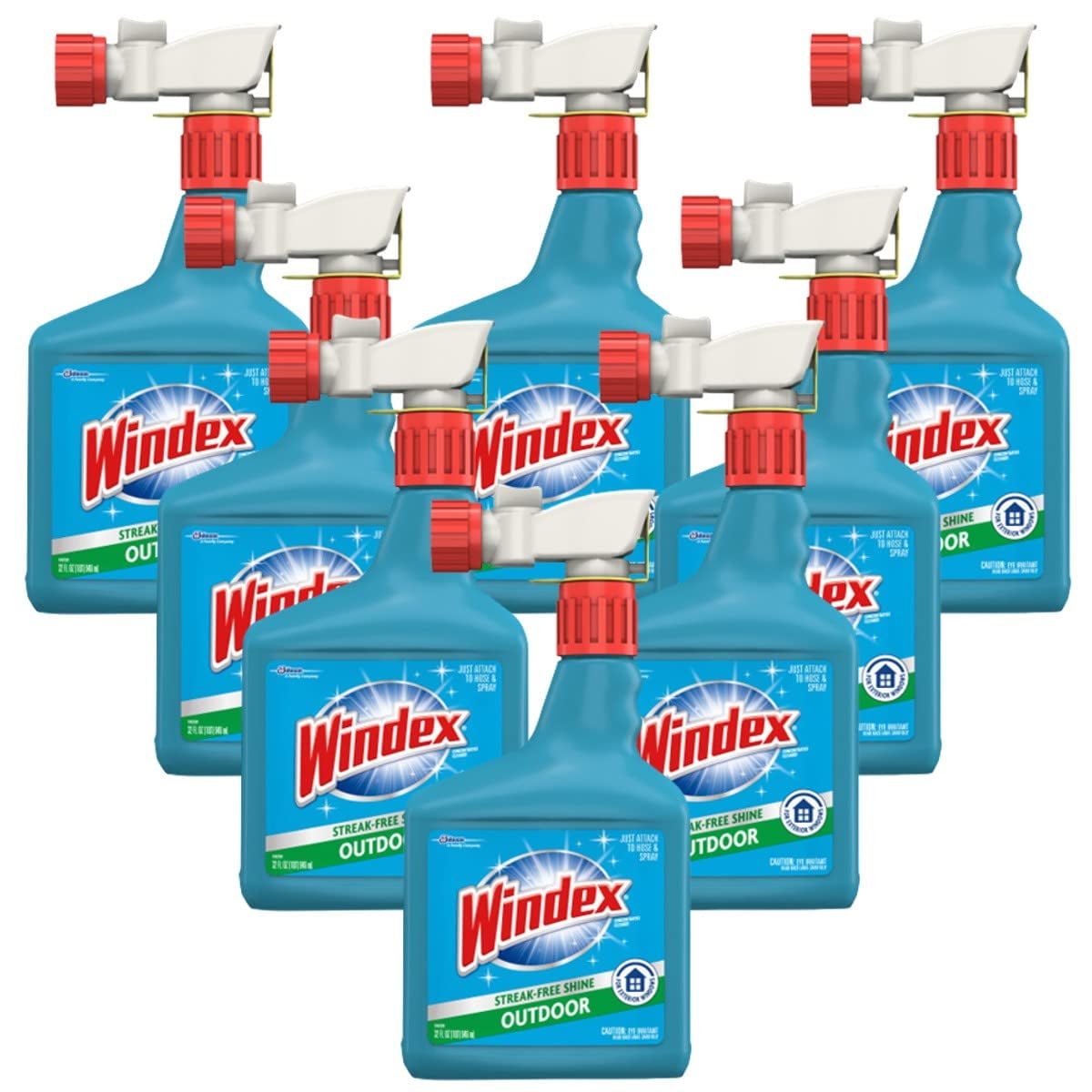 Windex Outdoor Window and Glass Cleaner for Hose Ammonia Free ...