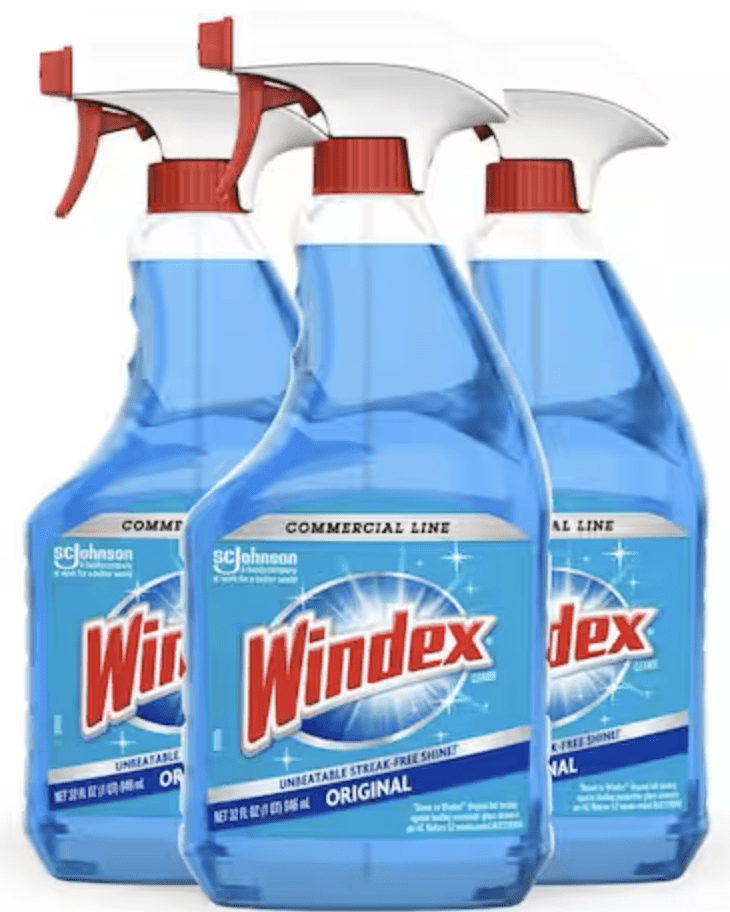 Windex Powerized Glass Cleaner with Ammonia-d, 32 Oz. Trigger Spray ...