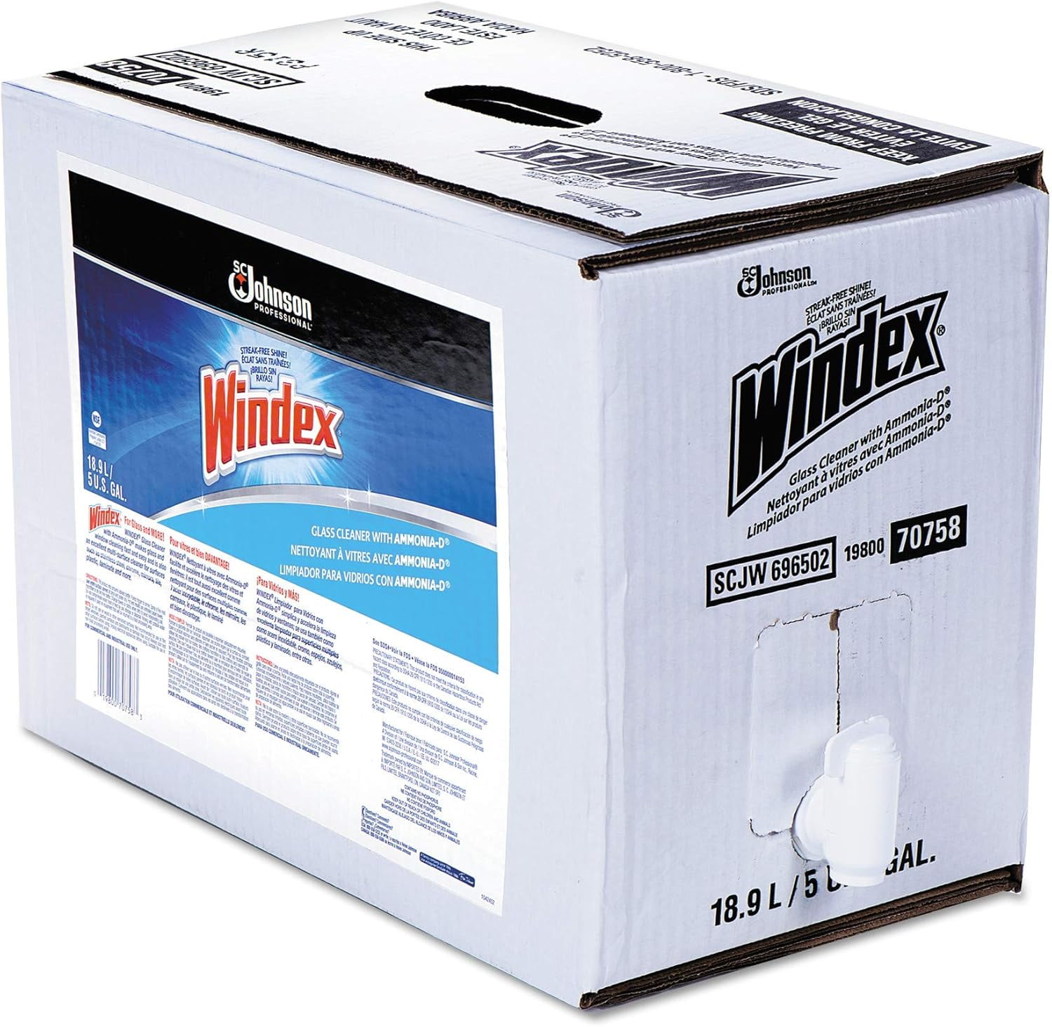 Windex SJN682251 Powerized Formula Glass/Surface Cleaner 640 Fl Oz ...