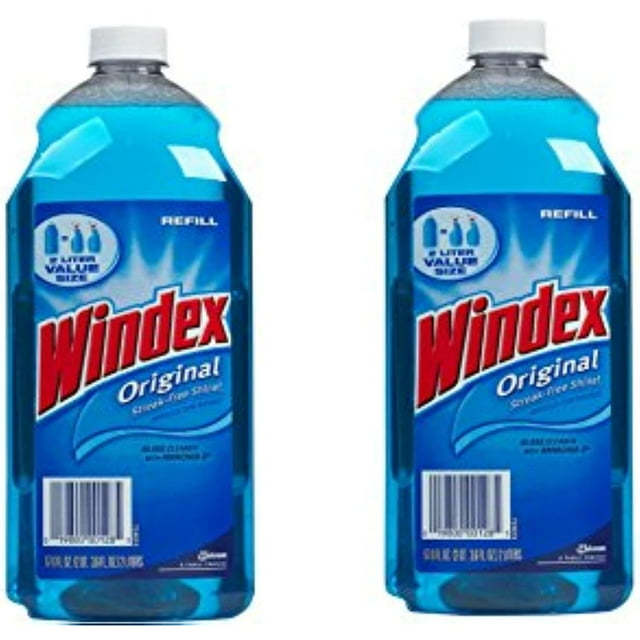 Windex Spray Window Cleaner Refill, 67.6 Oz, Value Pack of 2 - Walmart.com