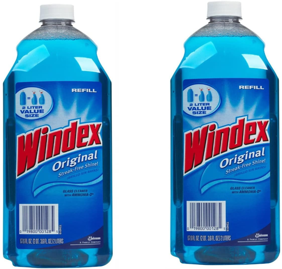 Windex Window Cleaner Refill, 67.6 oz, Spray Glass Cleaning Supplies ...
