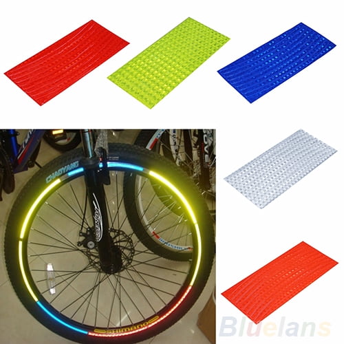 Windfall 1Pc Bicycle Wheel Rim Reflective Sticker, Fluorescent MTB Bike ...