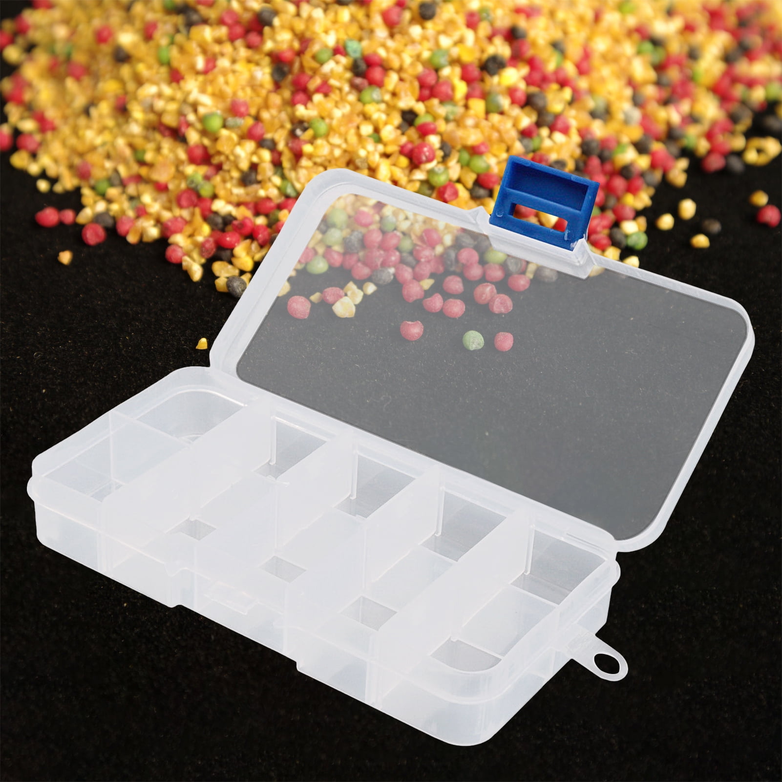 Windfall 1Pcs 10/15 Grids Detachable Transparent Plastic Fishing Tackle ...