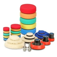 POLIWELL 11Pcs 6 inch Car Polishing Buffing Sponge Pads Kit Wool Bonnet ...