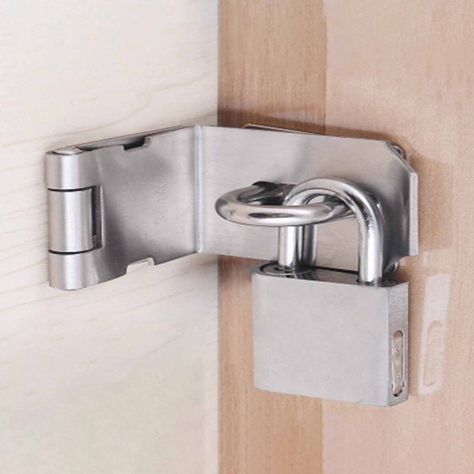 Windfall 3Inch/4Inch/5Inch Hasp - Stainless Steel Cabinet Hasp Lock 90 ...