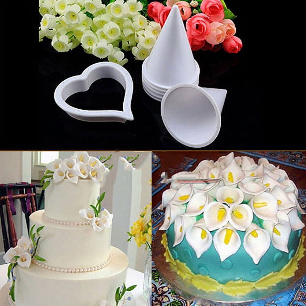 Windfall 7 in 1 Calla Lily Flower Cake Decorating Fondant Plunger ...
