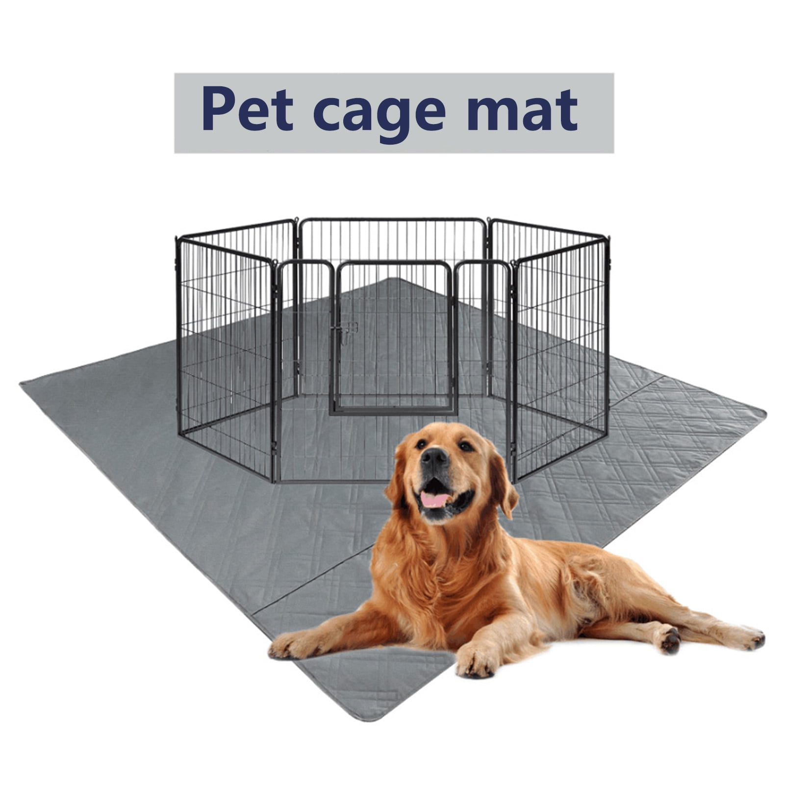 Windfall Dog Pen Mat, Extra Large 72" x 72" Washable Puppy Pads Pee ...