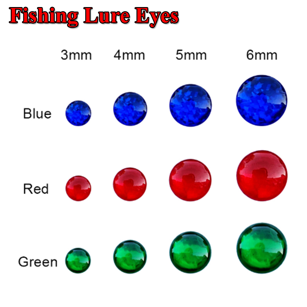 Windfall Fishing Lure Eyes 300pcs/set Blue Green Red 3D Holographic Fly ...