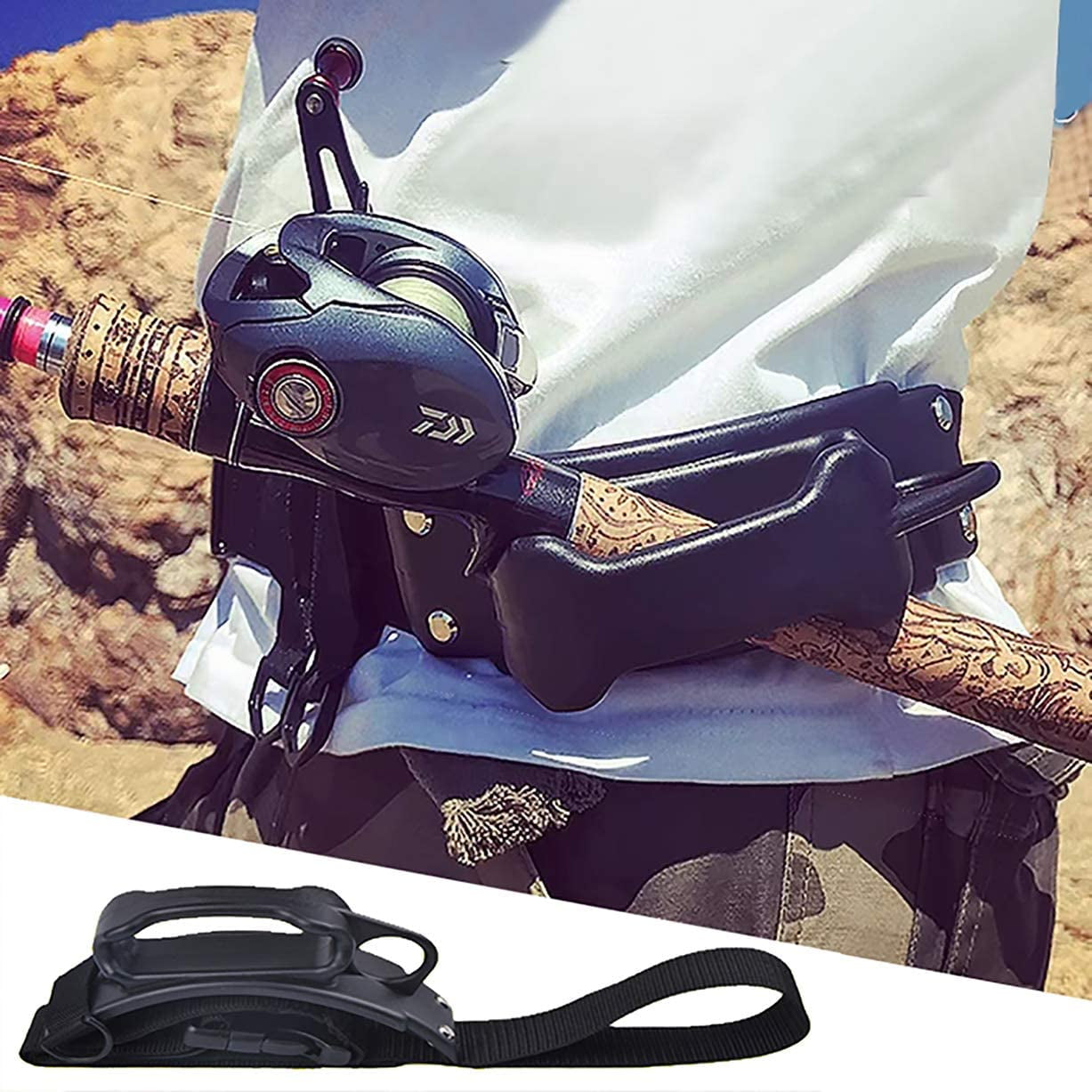 Windfall Fly Fishing 3rd Hand Rod Holder, Adjustable Support Waist Belt ...