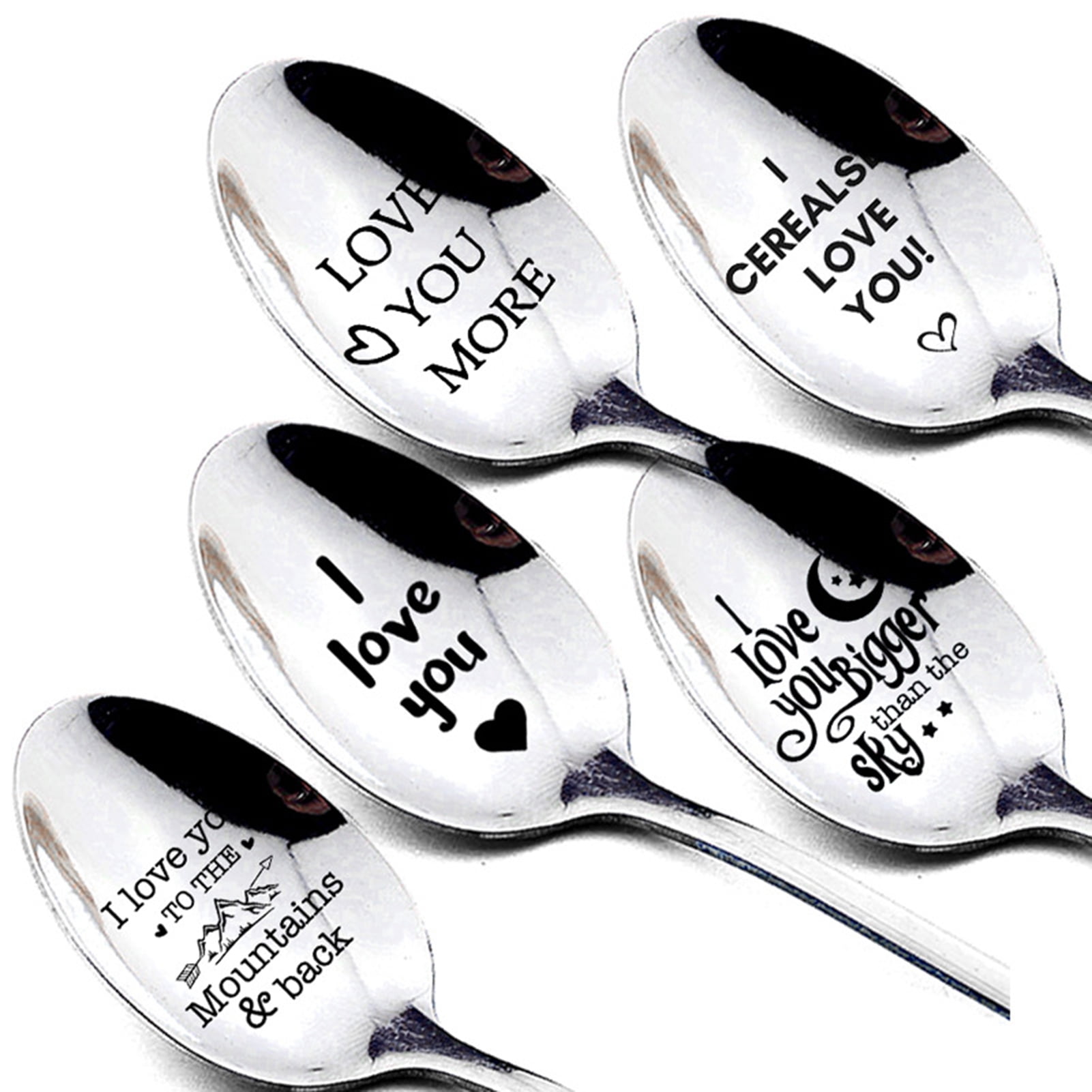Windfall I Cerealsly Love You Engraved Stainless Steel Cereal Spoon ...