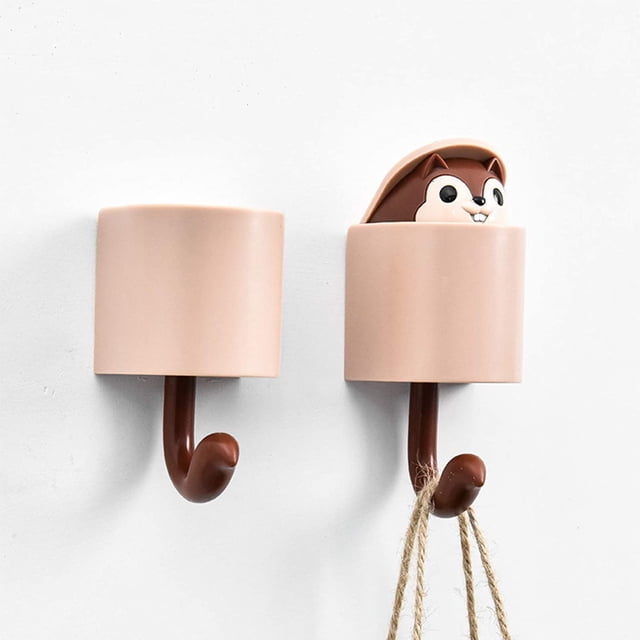 Windfall Key Holder for Wall Decorative, Pop-Up Smile Squirrel Wall Key ...
