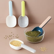 Handy Housewares 3 Piece Clear Plastic Kitchen Scoop Set - Nesting ...