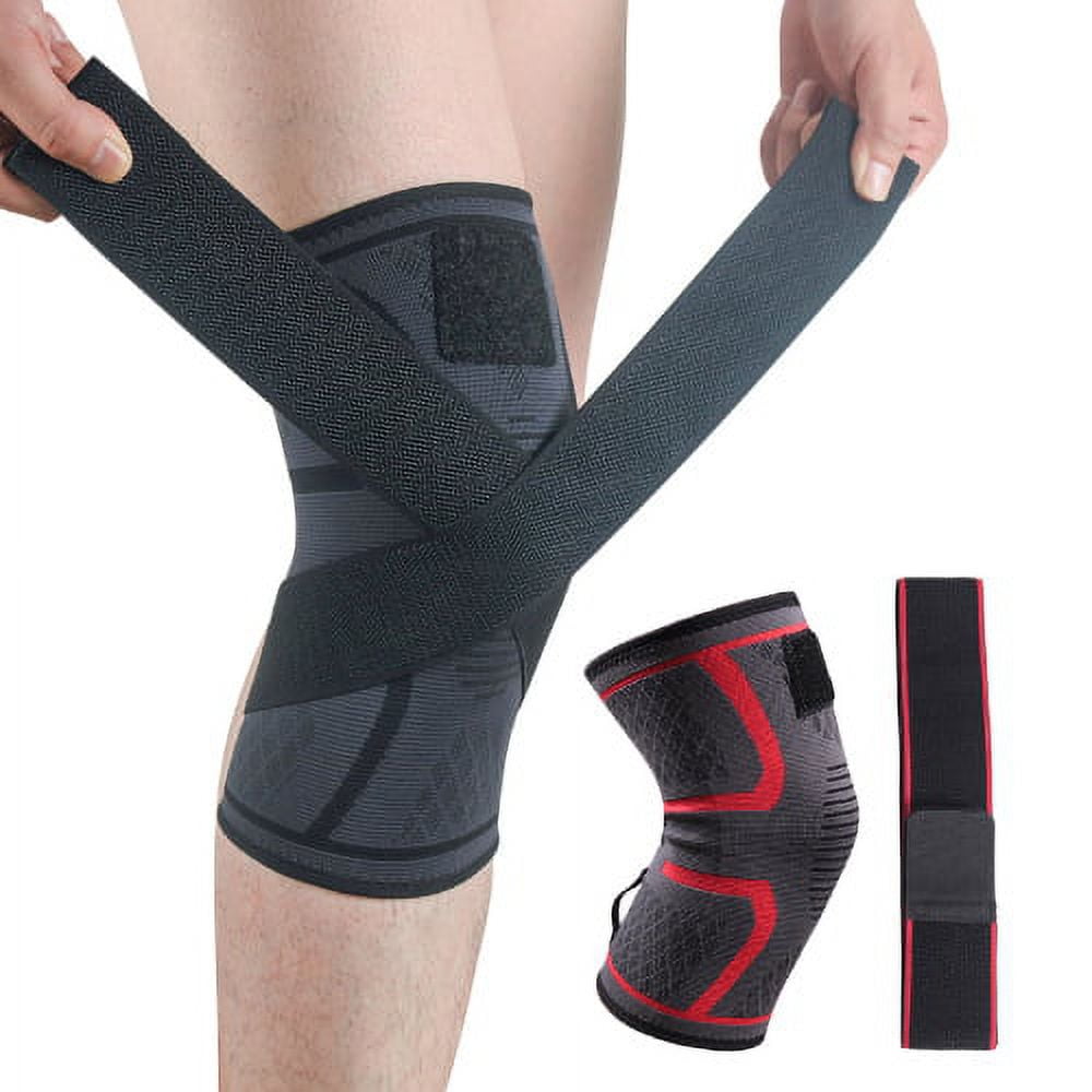 Windfall Knee Sleeve, Compression Fit Support with Adjustable Straps ...