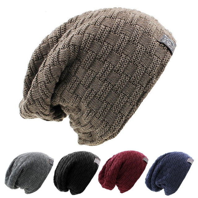 Windfall Men Slouchy Beanie Winter Hats Cool Beanies Lined Knit Warm ...