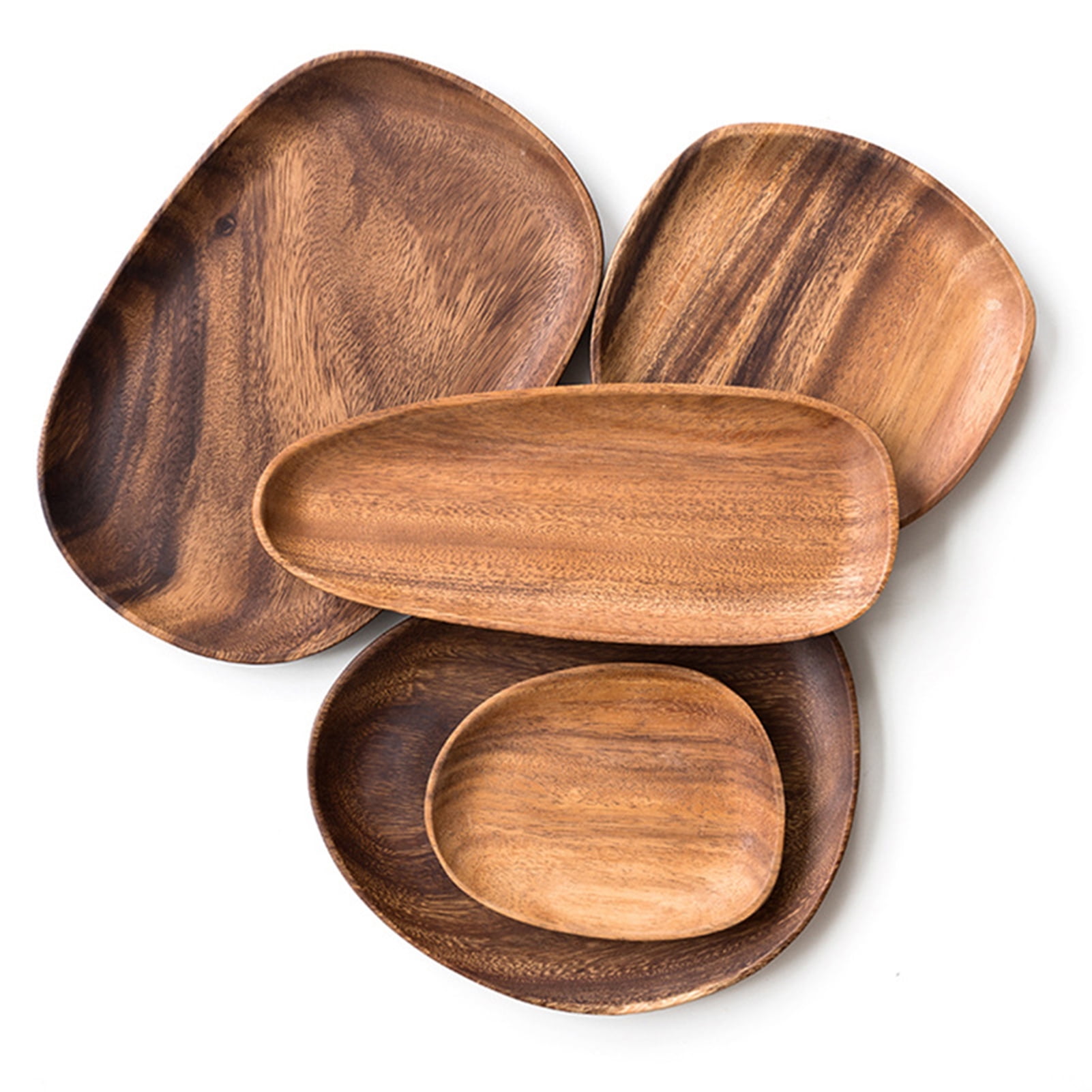 Windfall Natural Acacia Wood Tray, Wooden Cheese Plate, For Serving ...