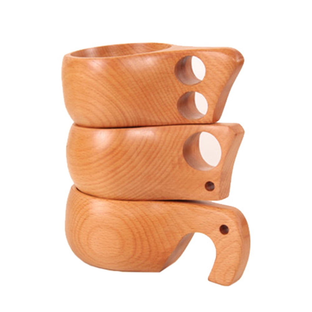 Windfall Nordic Style Handmade Backpack Wooden Mug Cup for Camping ...