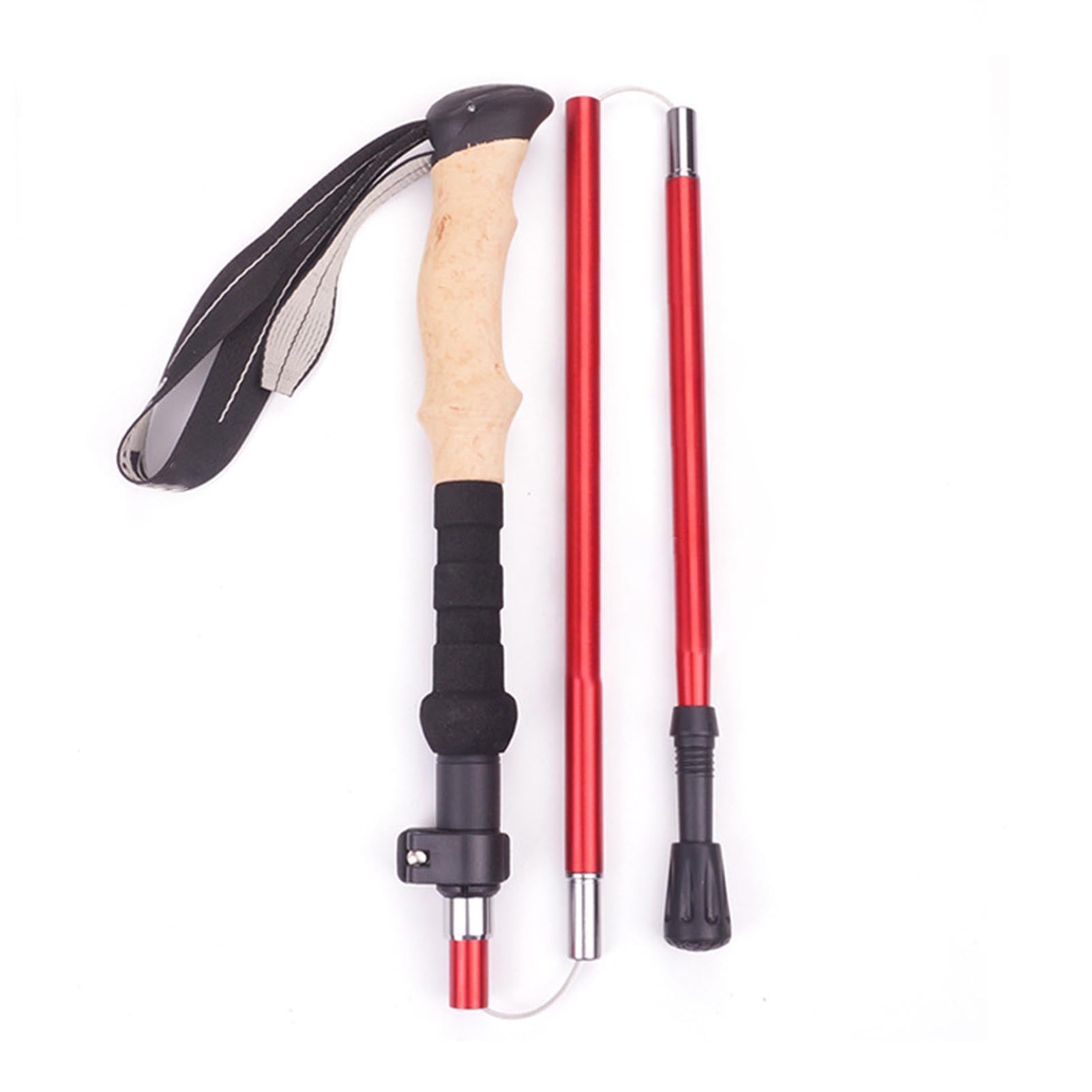Windfall Straight Handle Folding Trekking Poles with Aluminum Alloy ...