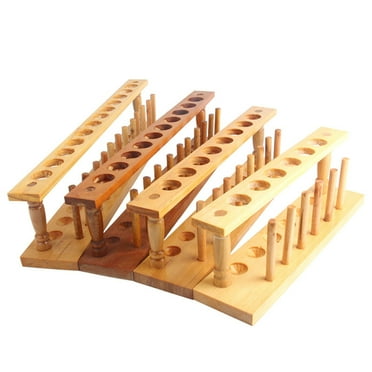 Eisco Labs Beechwood Test Tube Rack, 12 Tube Capacity, 7/8" (22mm ...