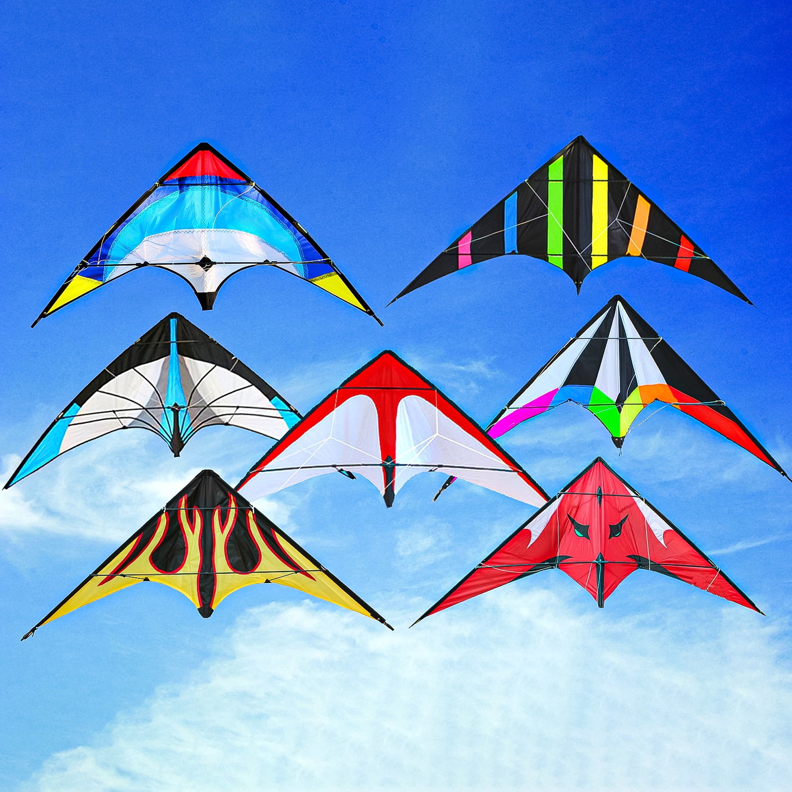 Windfall Triangle Stunt Kite Large Sound 47.3 Inch Wingspan ...