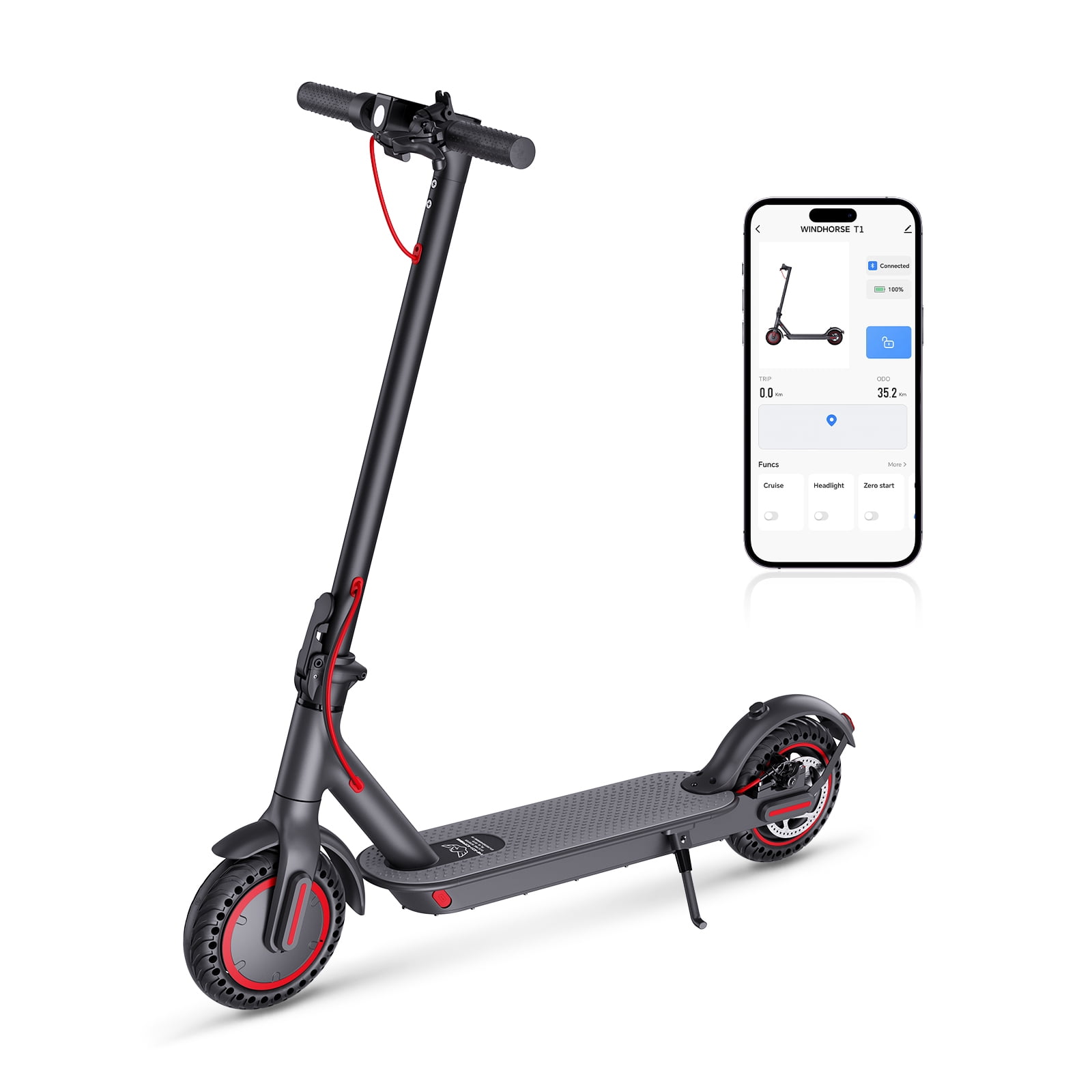 Windhorse T1 Urban Coaster - Fast Electric Scooter with 350W Brushless ...