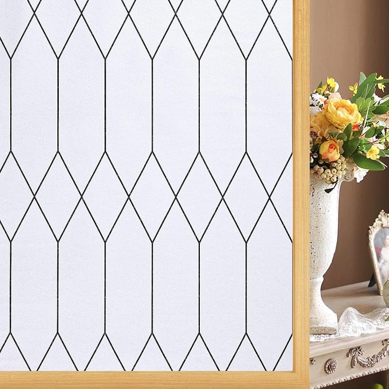 Windimiley Window Privacy Film Stained Glass Frosted Glass Window ...
