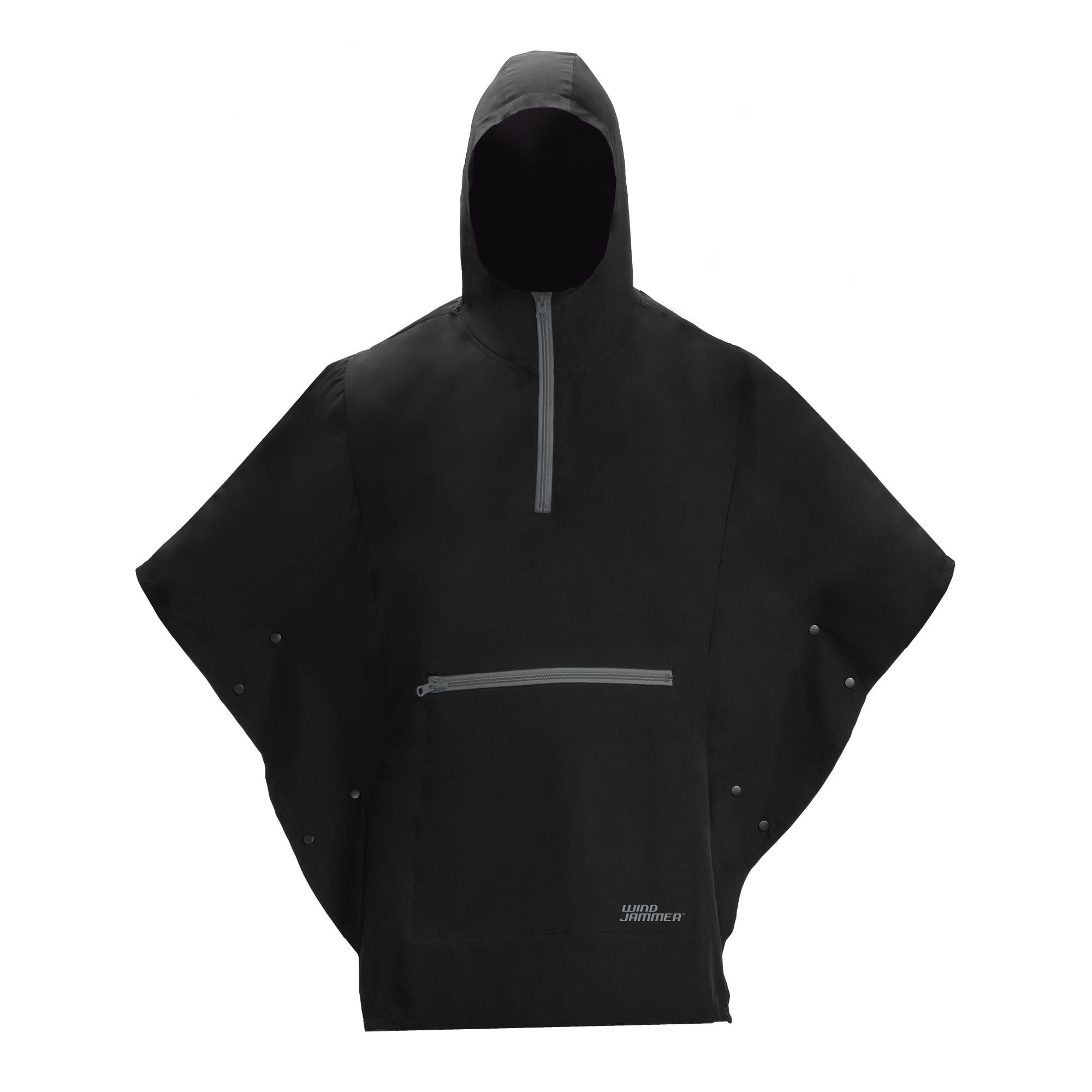 WindJammer Water Resistant Adjustable Polyester Poncho with Hood and ...